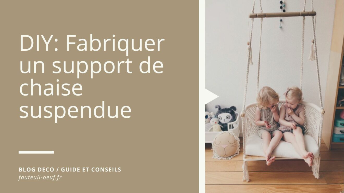DIY- Comment fabriquer un support de chaise suspendue en bois ...